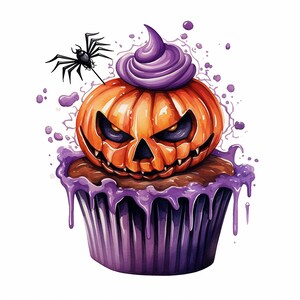 Halloween Cupcake Clipart, High Quality Png Dessert Clip Art Dessert ...