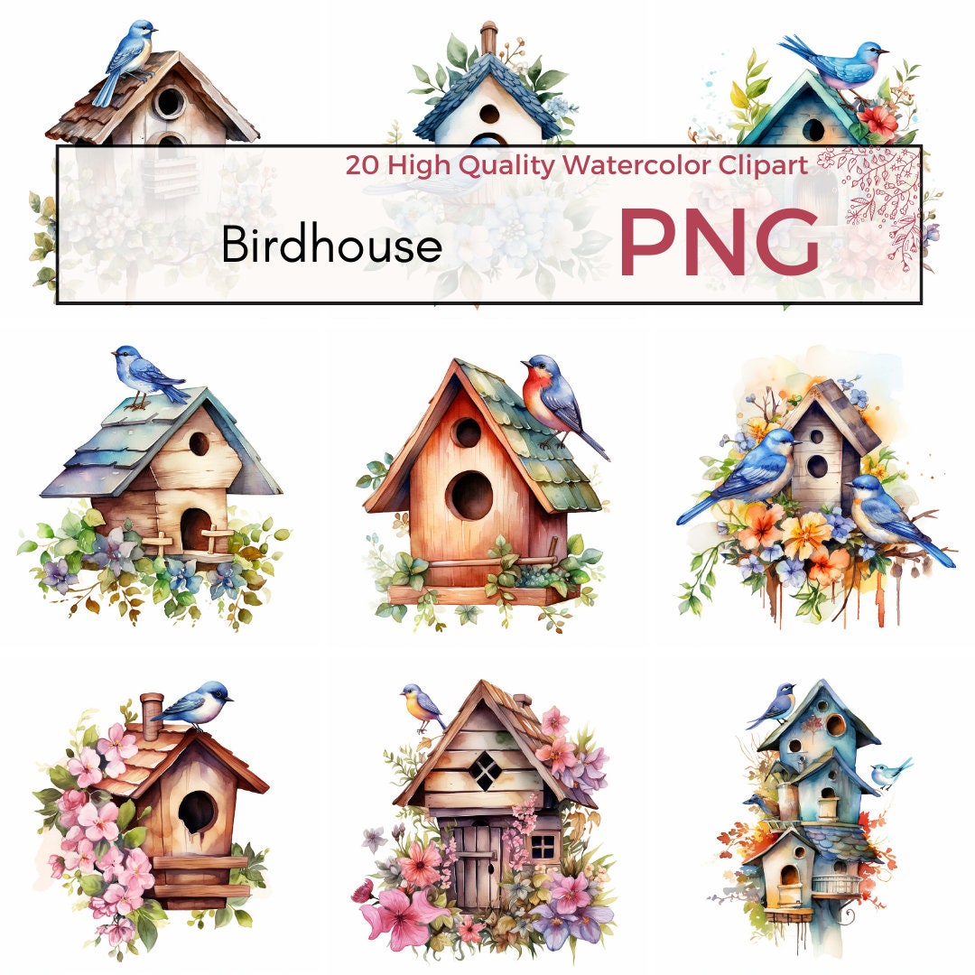 Birdhouse Clipart, High Quality PNG, Spring Clipart, Bird Clipart ...