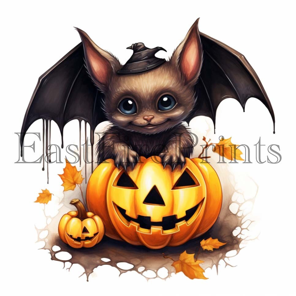 20 Halloween Bat Nursery Clip Art High Quality Png Fall - Etsy