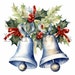 Watercolor Christmas Bells Clipart PNG Files High Quality - Etsy