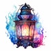 Watercolor Fantasy Lantern Clipart, Fantasy Art, Lantern Jpg, Mystical ...