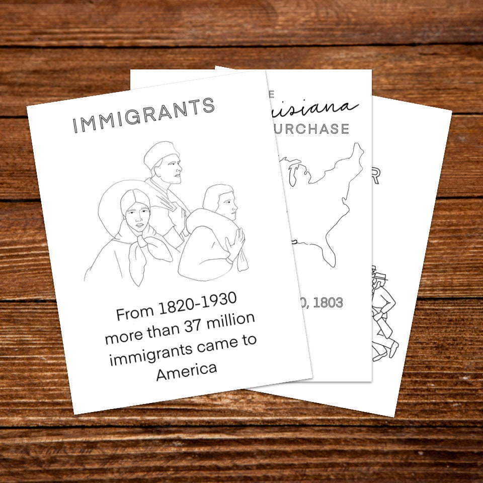 CC Cycle 3 History Coloring Pages - Etsy