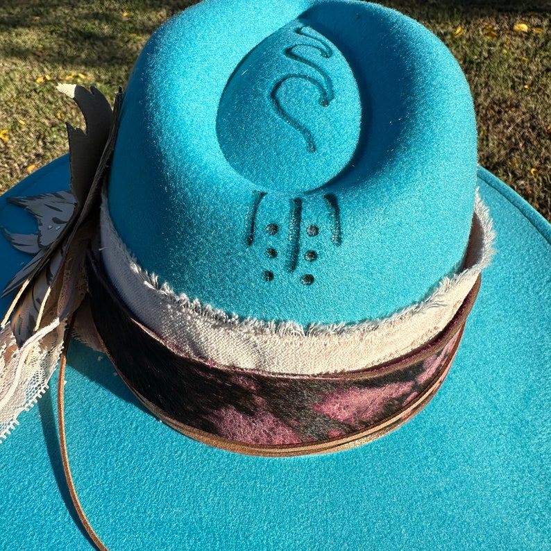 Seaside Yellow Leather Flower Custom Hat - Etsy
