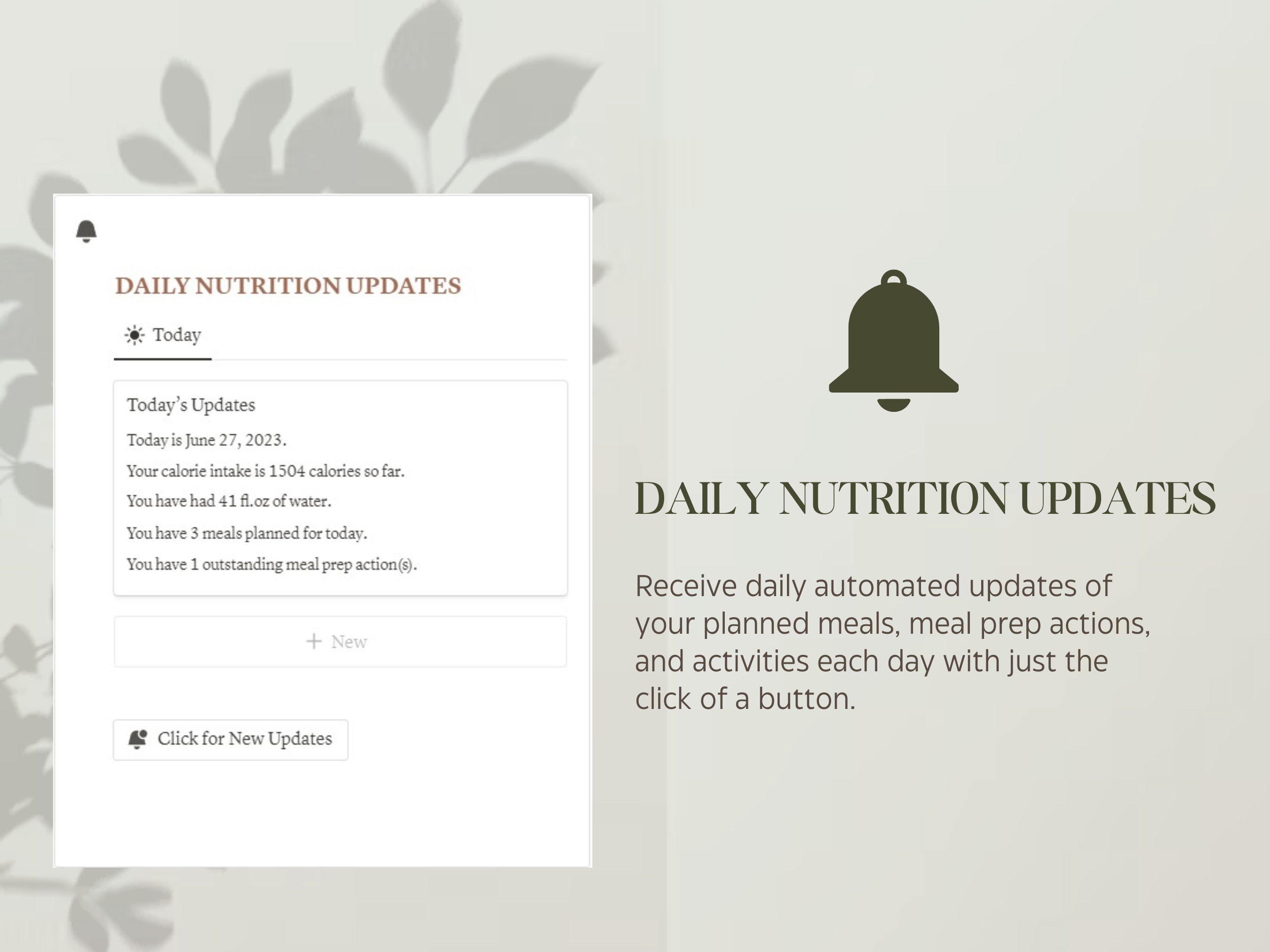 Nutrition Dashboard Notion Personal Planner - Etsy