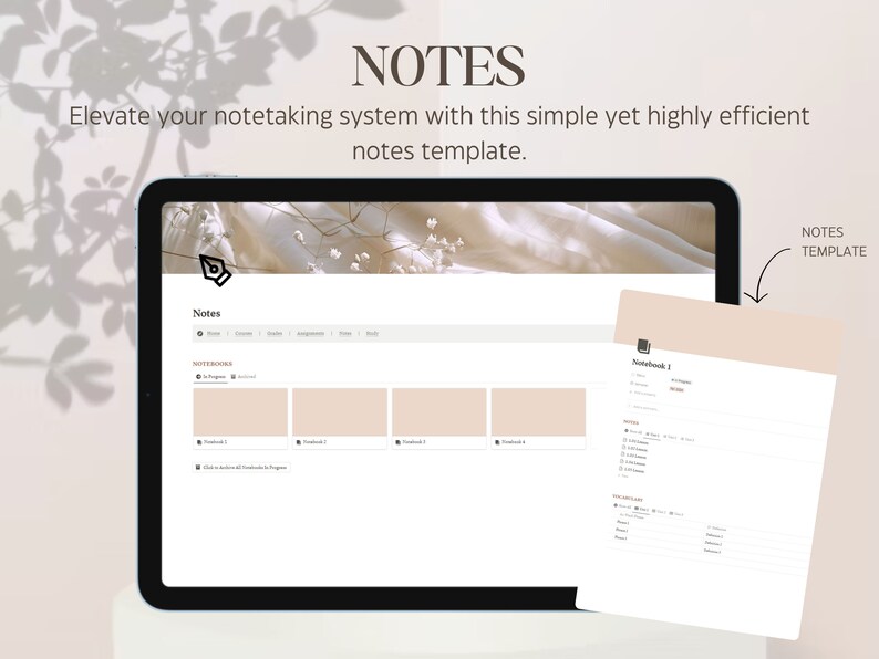 Academic Dashboard Notion Student Planner - Etsy