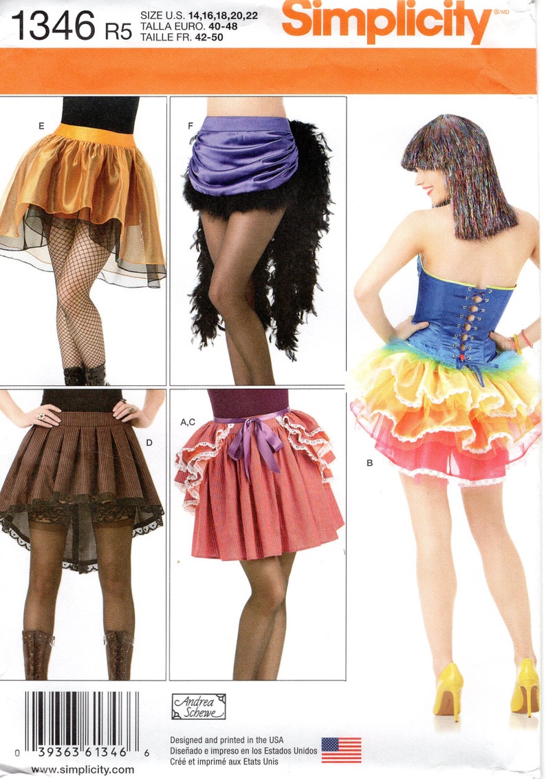 Simplicity, S1334, Costume, Misses, Cosplay, Size 6-14, 14- 22 - Etsy