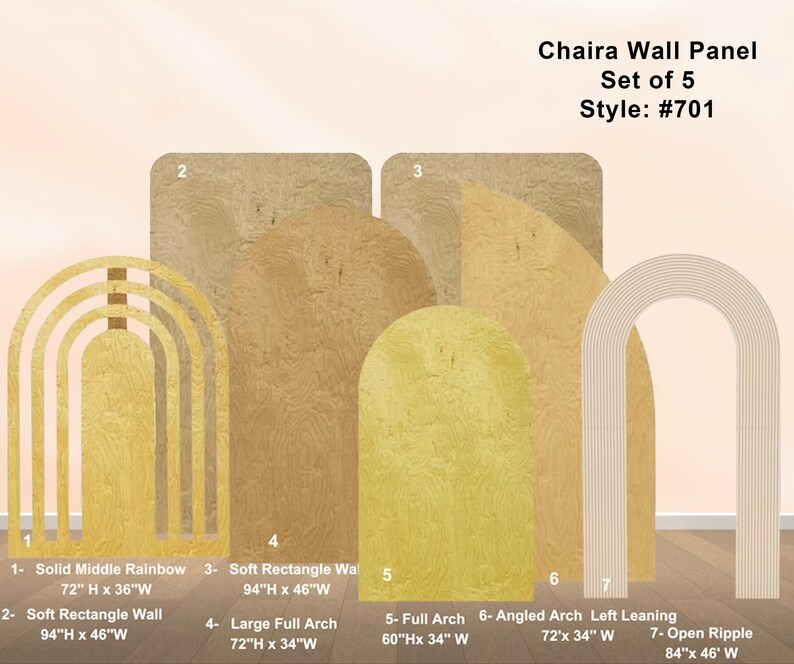 Wood Panels BACKDROP Sets I Set of 3, 5 or 7 Wood Panels I Collapsible ...