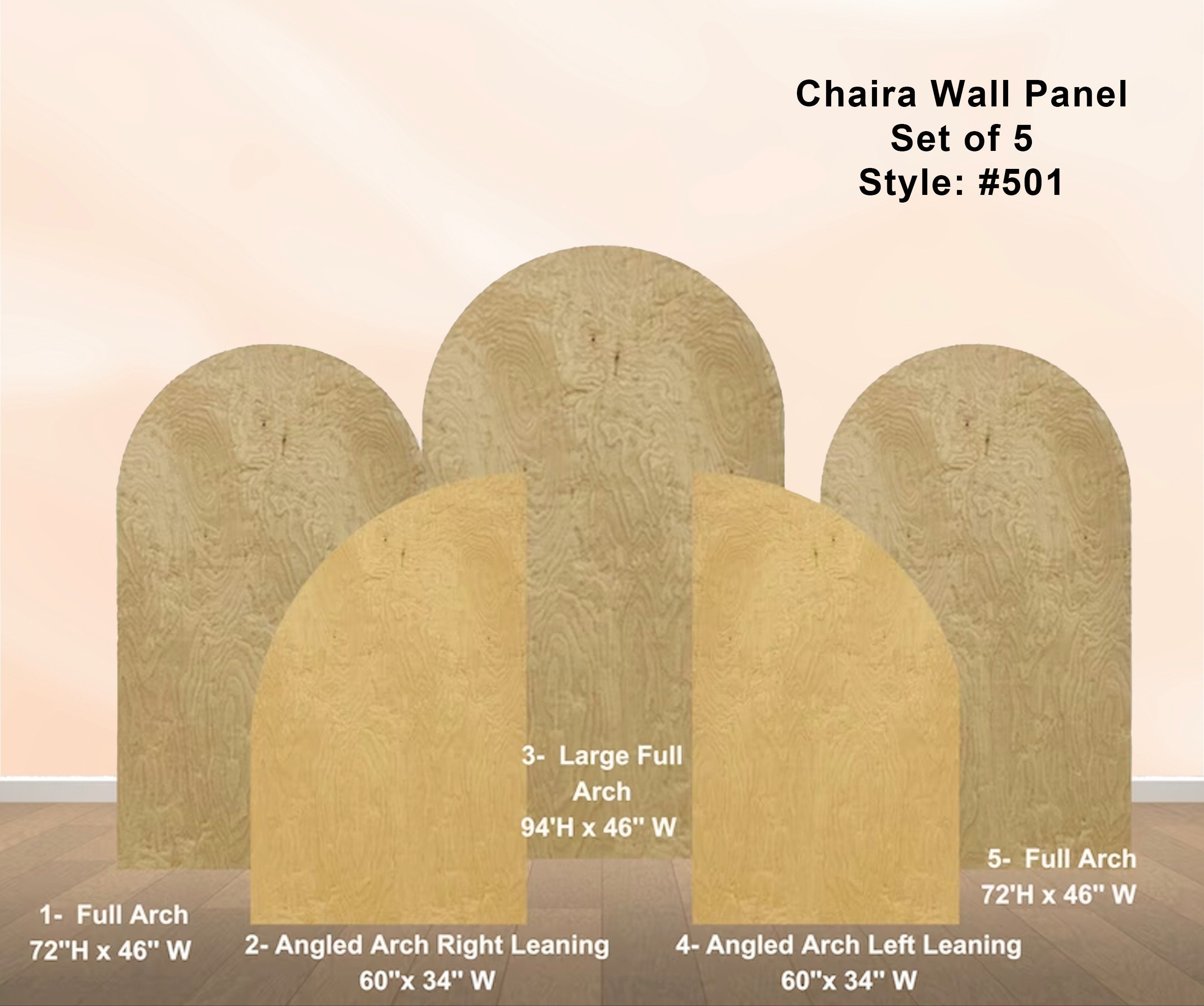 Wood Panels BACKDROP Sets I Set of 3, 5 or 7 Wood Panels I Collapsible ...