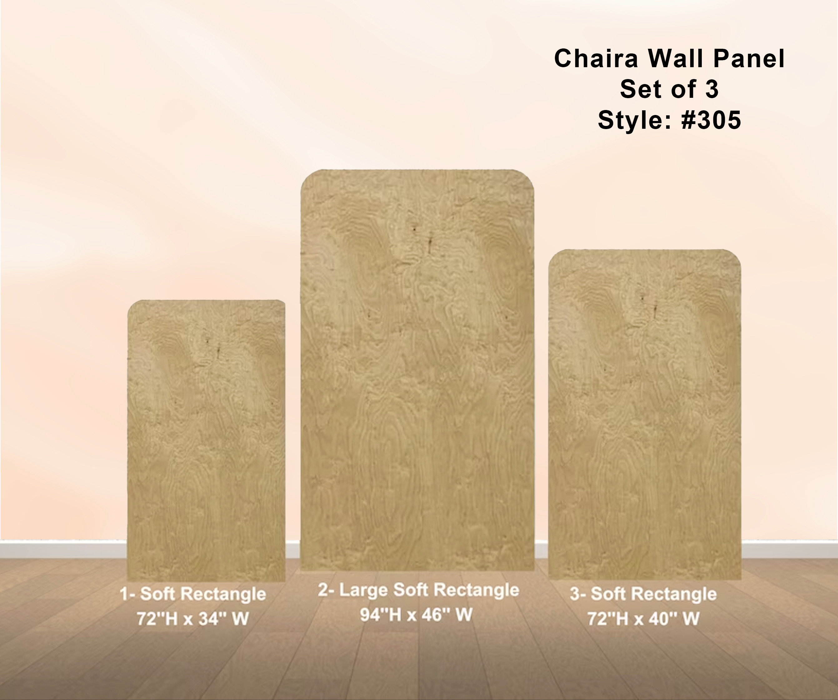 Wood Panels BACKDROP Sets I Set of 3, 5 or 7 Wood Panels I Collapsible ...