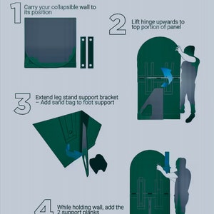 Wood Panels BACKDROP Sets I Set of 3, 5 or 7 Wood Panels I Collapsible ...