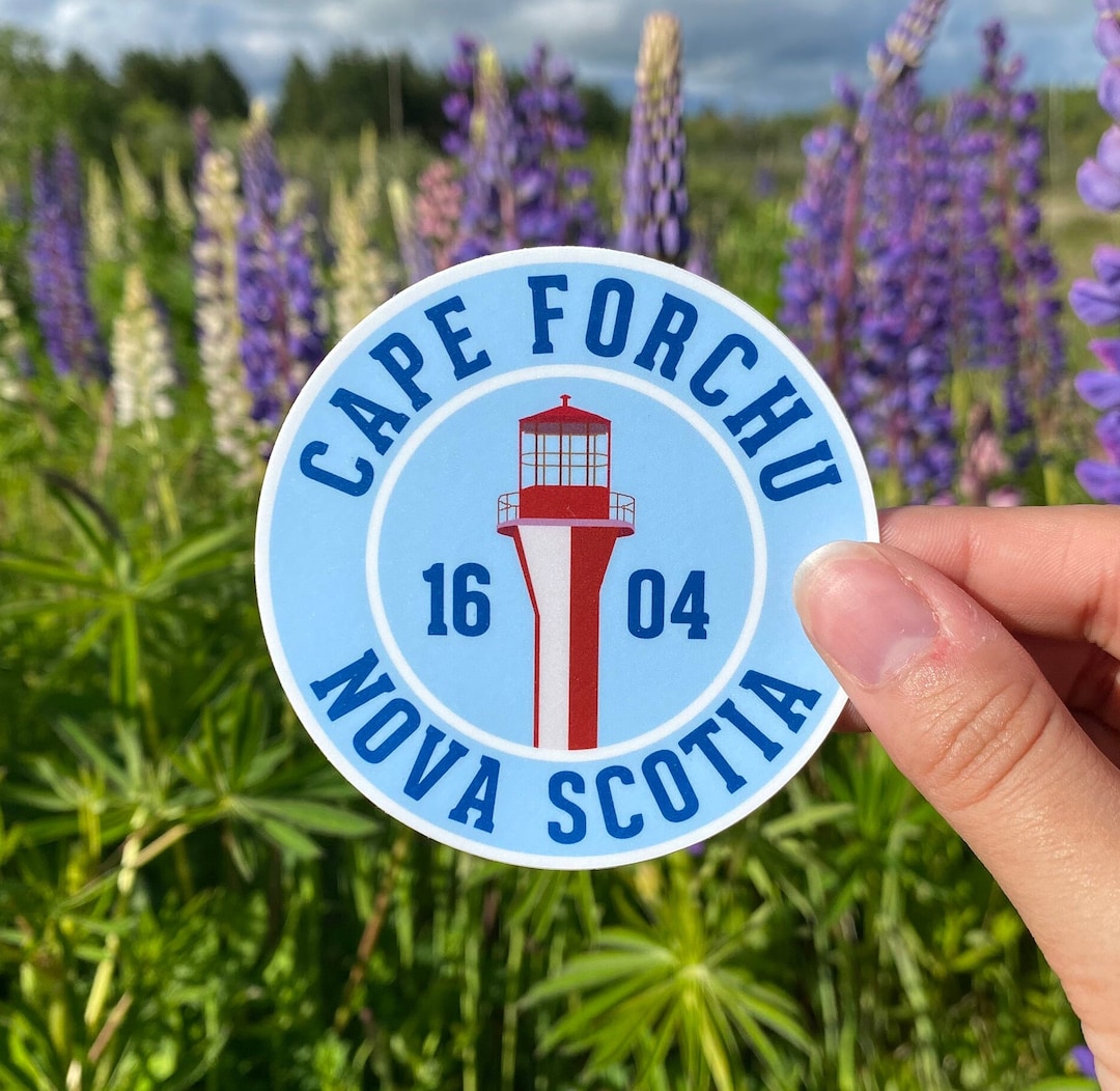 Cape Forchu Lighthouse Sticker Nova Scotia Lighthouses, Southwest Nova ...