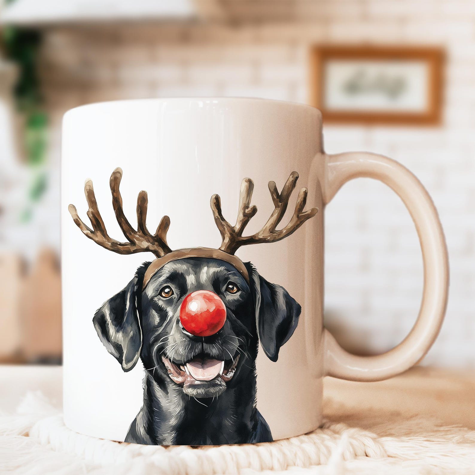Black Labrador Christmas PNG Clipart, Christmas Dog PNG, Watercolor ...