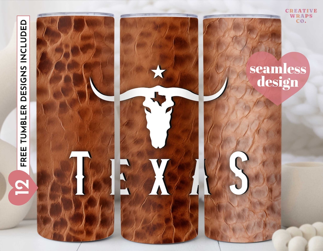Texas Tumbler Wrap PNG Design, 20oz Sublimation Tumbler Designs, Texas ...