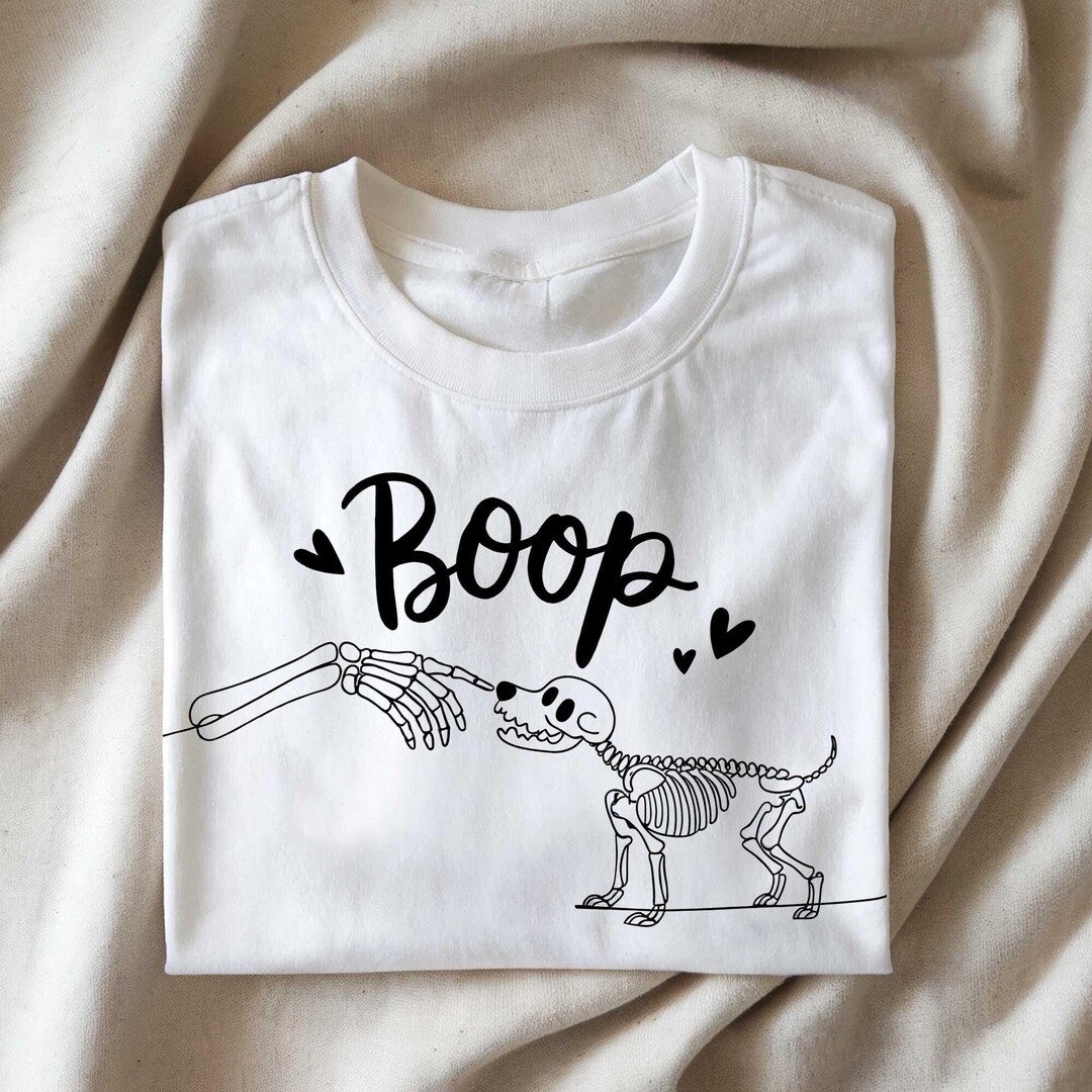 Ghost and Dog Boop Png, Dog Skeleton Boop Halloween PNG Files, Funny ...