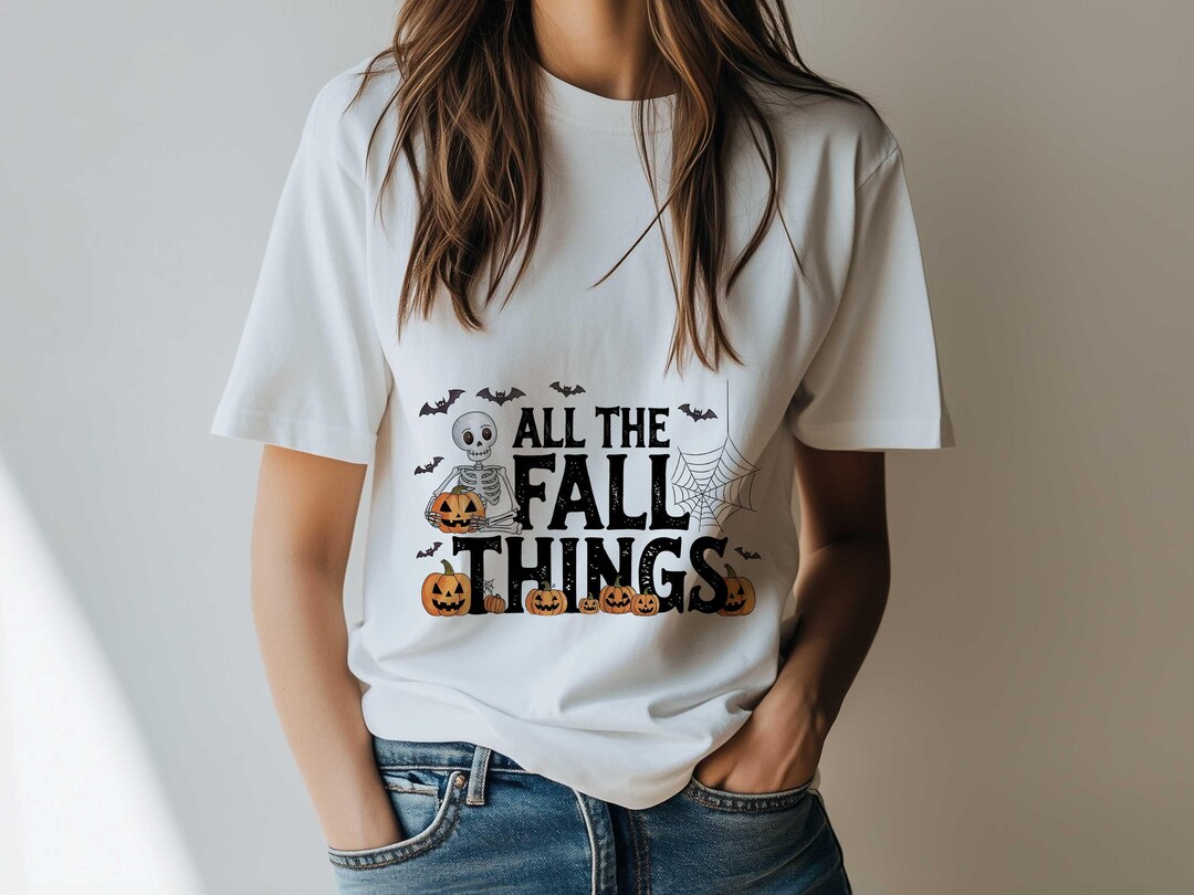 All the Fall Things PNG, Vintage Fall PNG, Autumn Aesthetic Fall Shirt ...