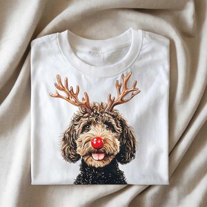 Labradoodle Christmas PNG Clipart, Christmas Dog PNG, Watercolor ...