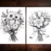 63 Flower Bouquet Collection Coloring Page, Adults Kids Instant ...