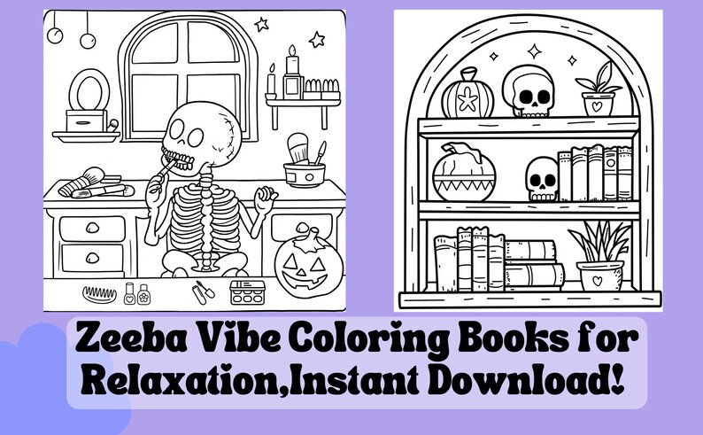 Halloween Coloring Pages: Cozy Fall Designs, Kids & Adults (PDF ...