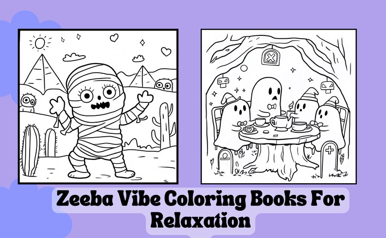 Halloween Coloring Pages: Cozy Fall Designs, Kids & Adults (PDF ...