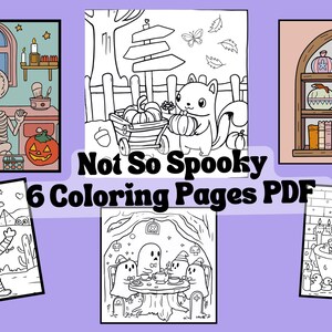 Halloween Coloring Pages: Cozy Fall Designs, Kids & Adults (PDF ...