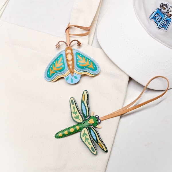 Leather Charm - Etsy