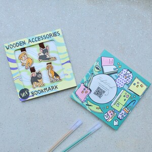 Cute and Colorful Animal Dogs-inspired Bookmarks, Vintage Magnet ...