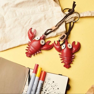 Crawfish Bag Charm, Unique Microfiber Bag Charm, Cute Key Chain ...