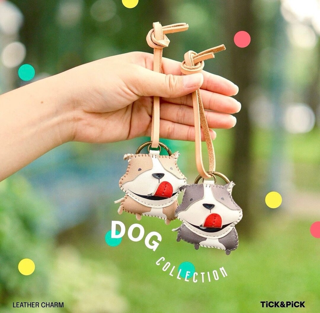 Pups Collection Bag Charm, Unique Microfiber Bag Charm, Cute Key Chain ...