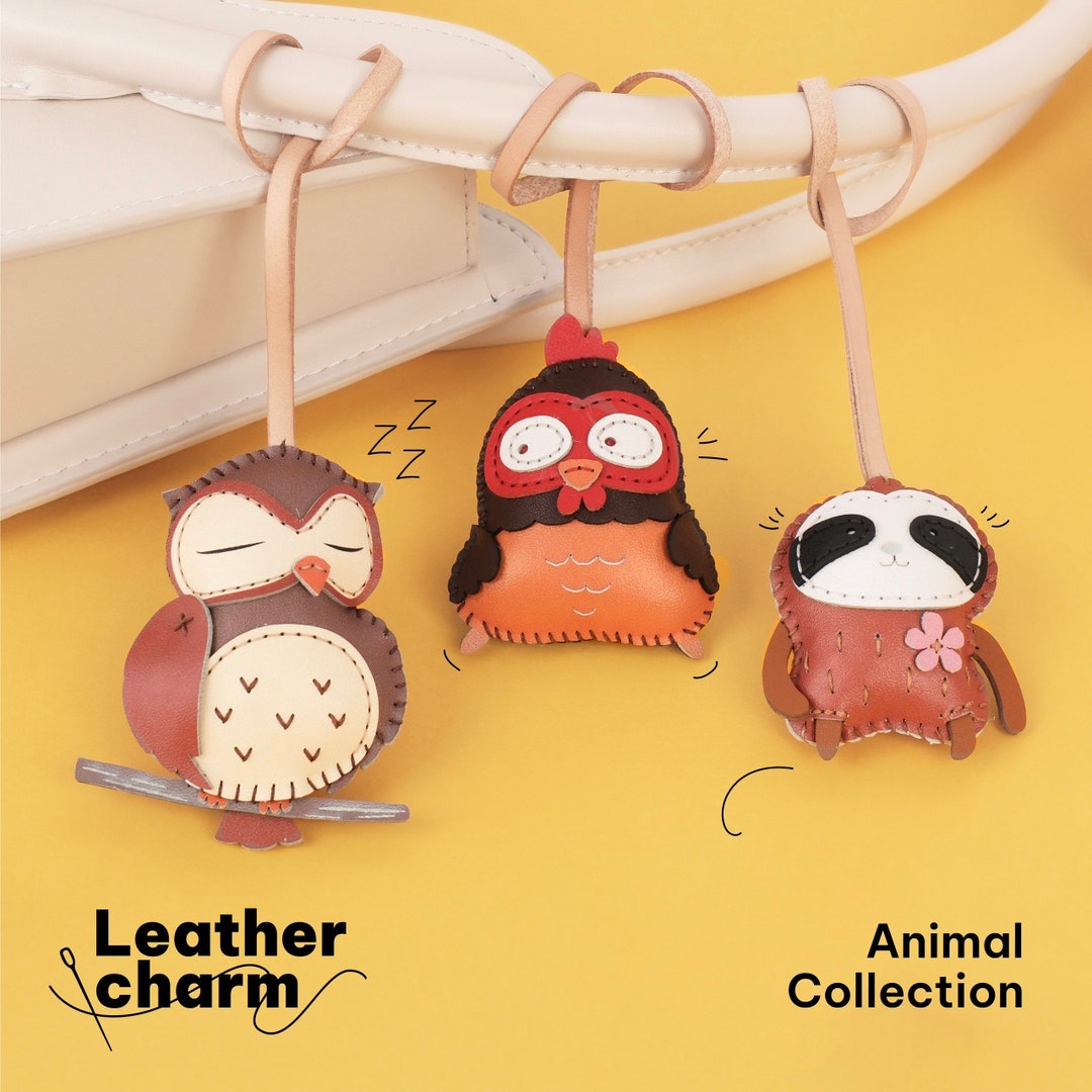 Owl Bag Charm, Unique Microfiber Bag Charm, Cute Key Chain, Handmade ...