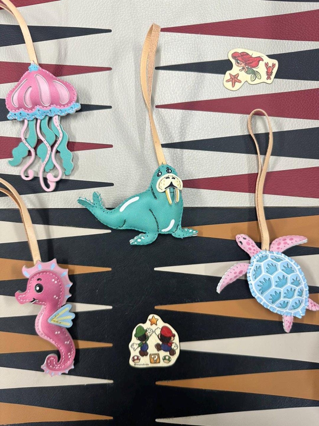 Handmade Walrus Bag Charm: Microfiber Leather Keychain Gift - Etsy