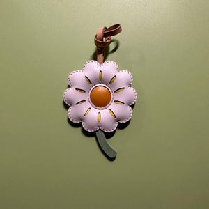 Sakura Flower Bag Charm, Tulip Flower Key Chain, Handmade Bag Charm ...