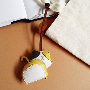 Lazy Cat Bag Charm, Cute Microfiber Bag Charm, Lovely Animal Keychain ...