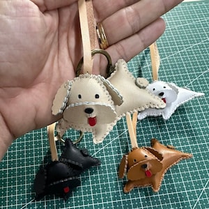 Poodle Bag Charm, Unique Bag Charm, Cute Key Chain, Handmade Bag Charm ...