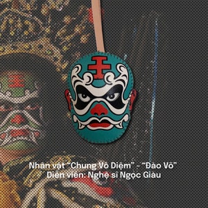 Chinese Opera Mark Bag Charm, Unique Microfiber Bag Charm, Cute Key ...