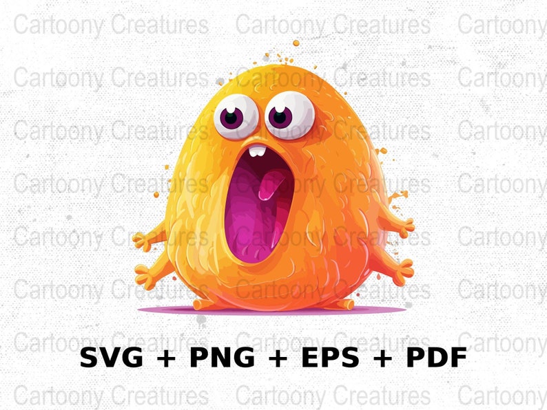 Cartoon Blob Svg Png Eps Commercial Use Clipart Vector - Etsy
