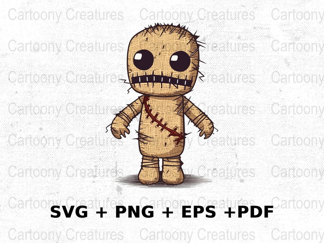 Cartoon Burlap Voodoo Doll Svg Png Eps Commercial Use Clipart - Etsy