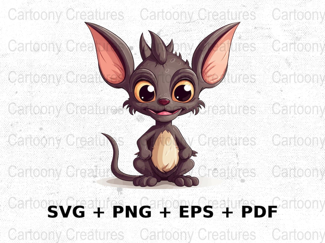 Cartoon Chupacabra Svg Png Eps Commercial Use Clipart Vector - Etsy