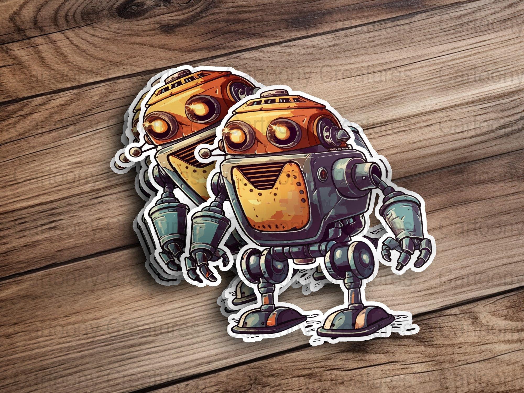 Cartoon Robot Svg Png Eps Commercial Use Clipart Vector - Etsy