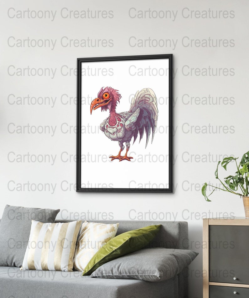 Cartoon Chicken Zombie Svg Png Eps Commercial Use Clipart - Etsy