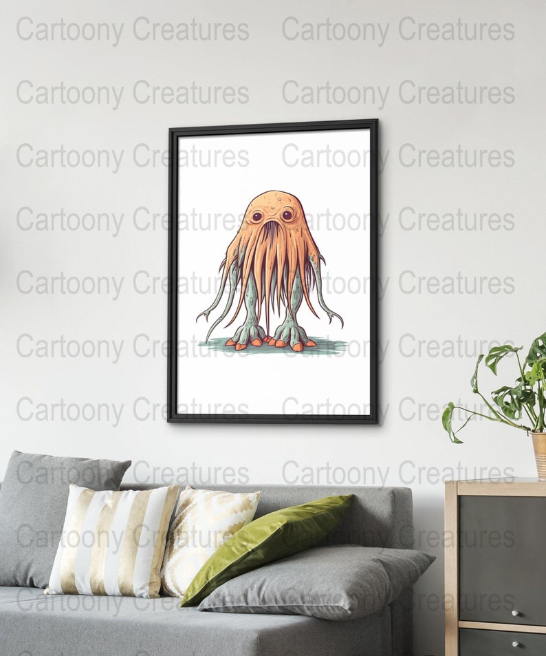 Cartoon Cryptid Creature Svg Png Eps Commercial Use Clipart - Etsy