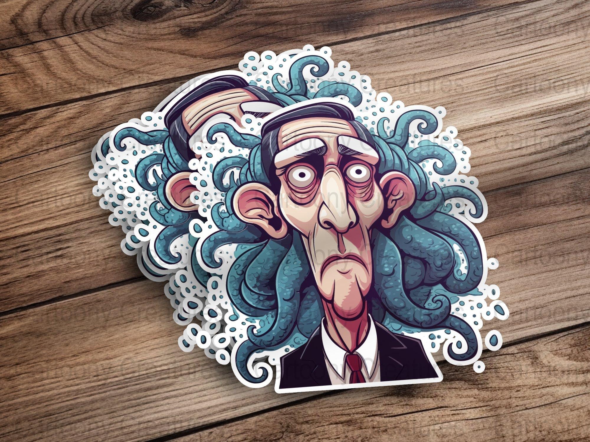 Cartoon H.P. Lovecraft Svg Png Eps Commercial Use Clipart - Etsy