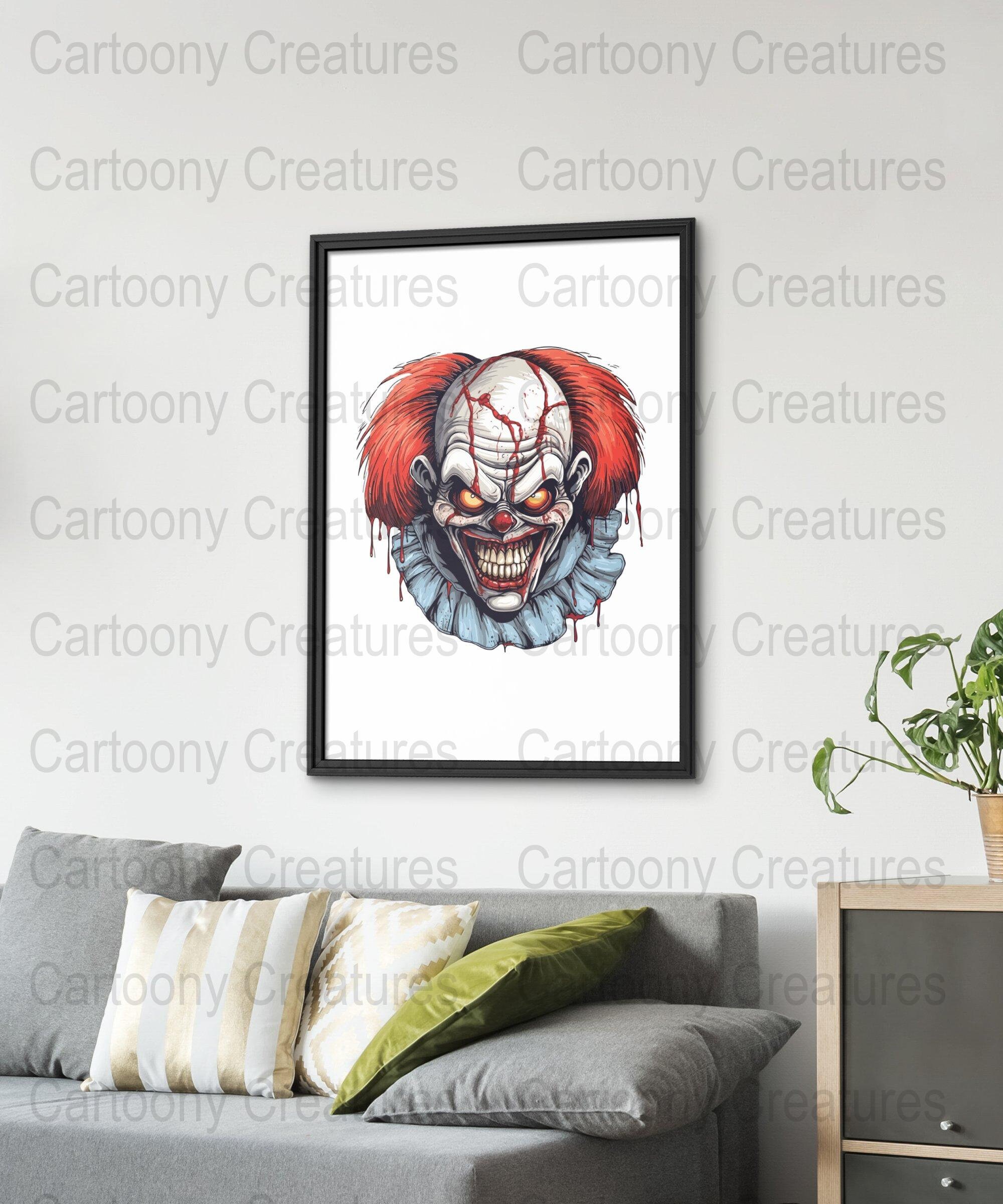 Cartoon Pennywise Svg Png Eps Commercial Use Clipart Vector - Etsy