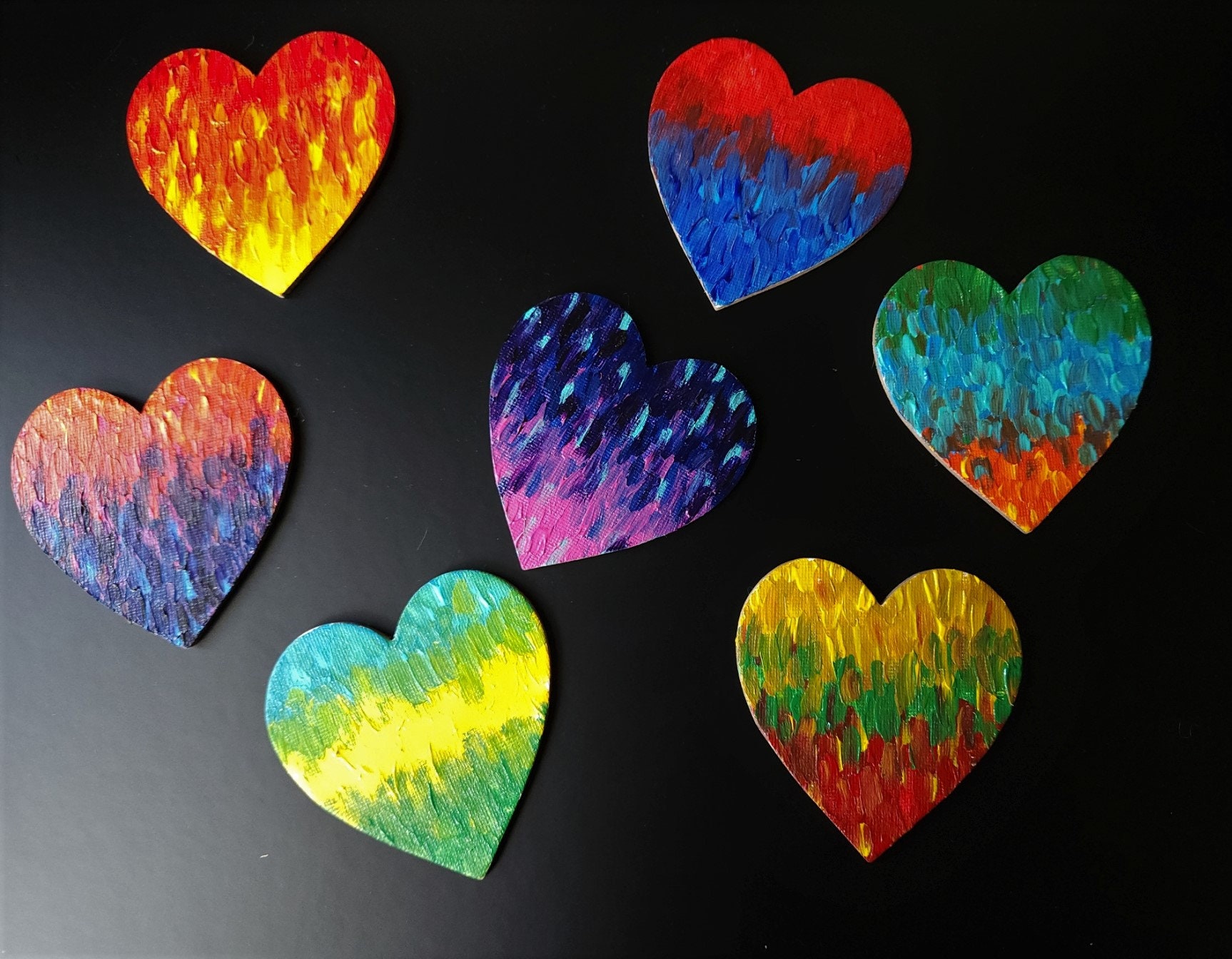 Heart Magnets - Etsy
