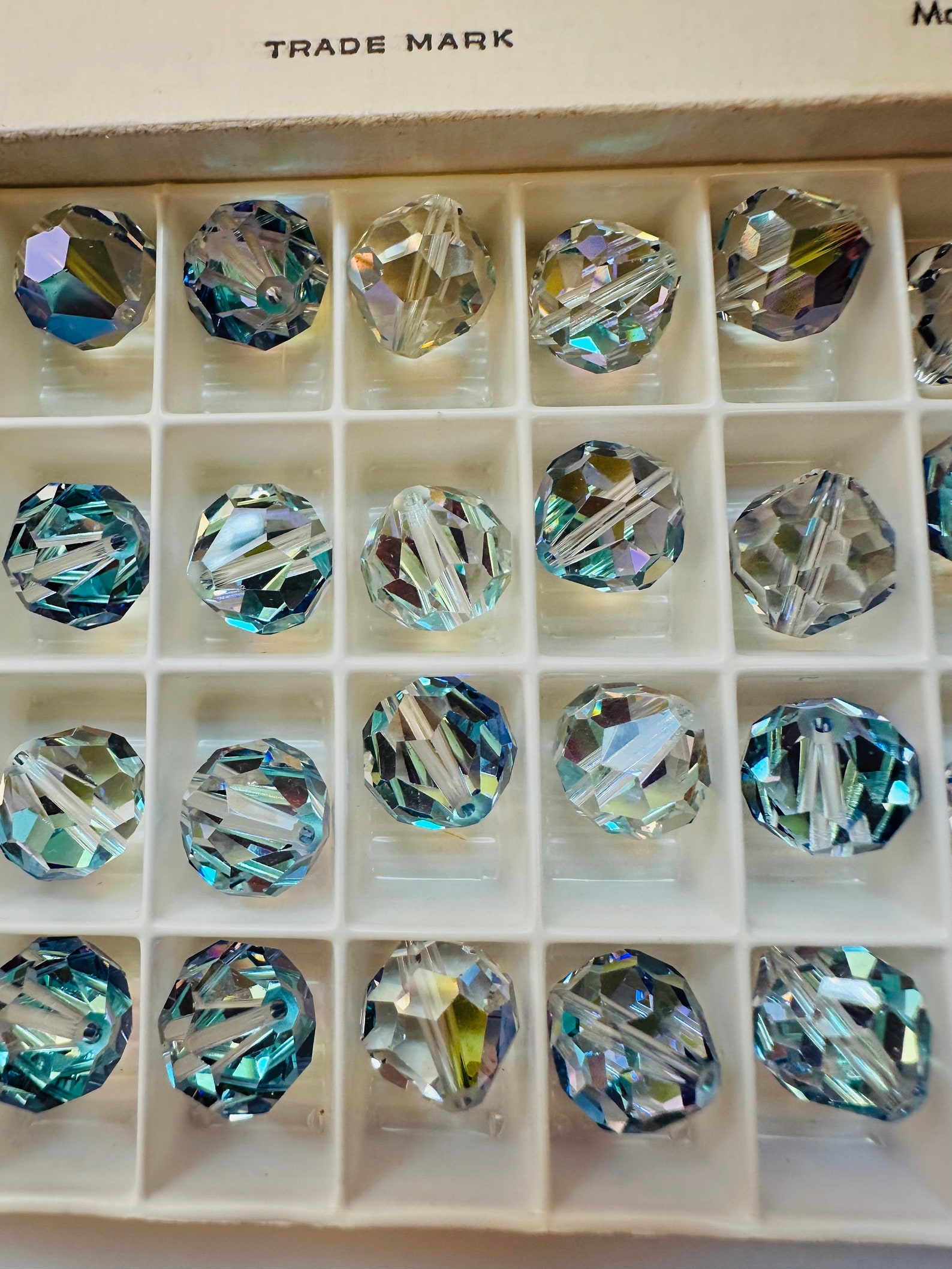 12mm, Vitrail Light, Art 5300, Round , Fancy Tipped Bead, 12 Beads, 72 ...