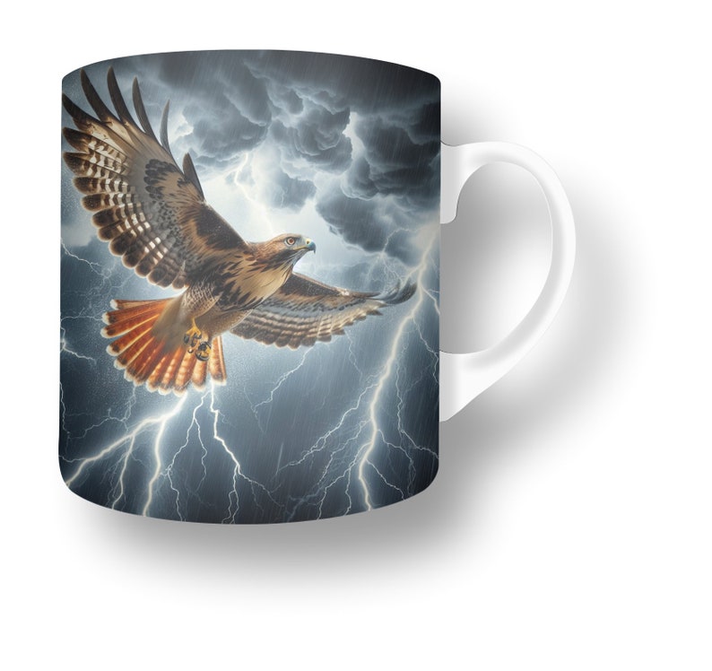 Red Tail Hawk Digital Art Wrap - Etsy