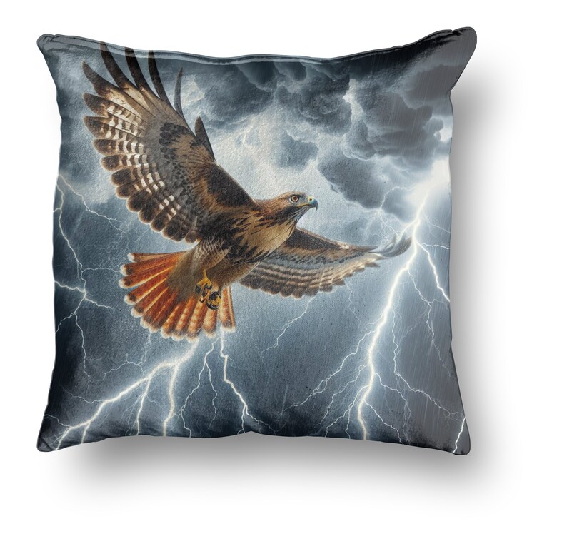 Red Tail Hawk Digital Art Wrap - Etsy