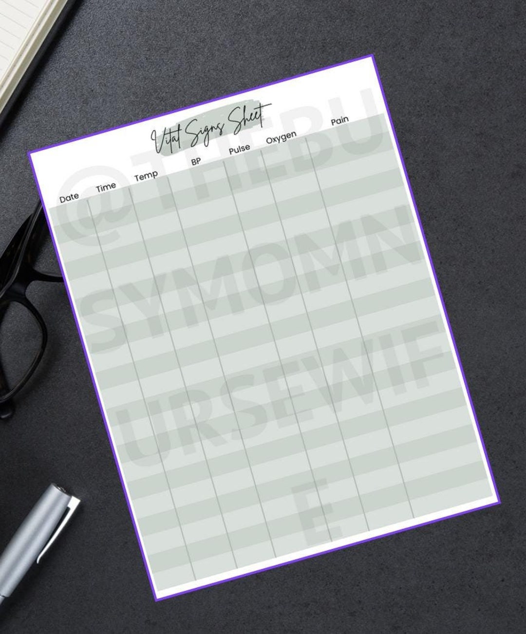 New - *updated* Vital Signs Assessment - Etsy