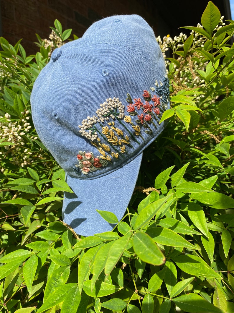 Custom Hand Embroidered Hat - Etsy