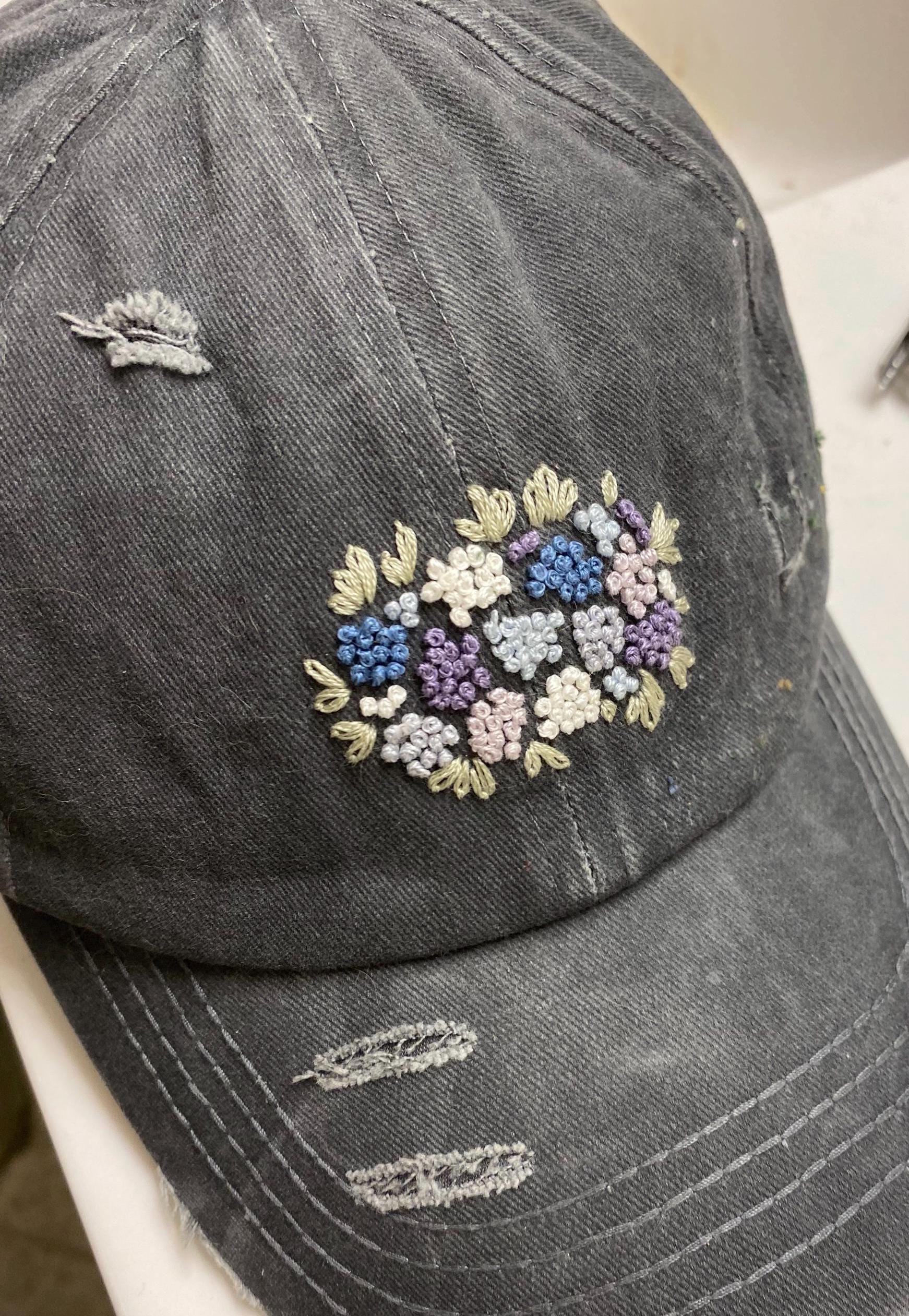 Custom Hand Embroidered Hat - Etsy