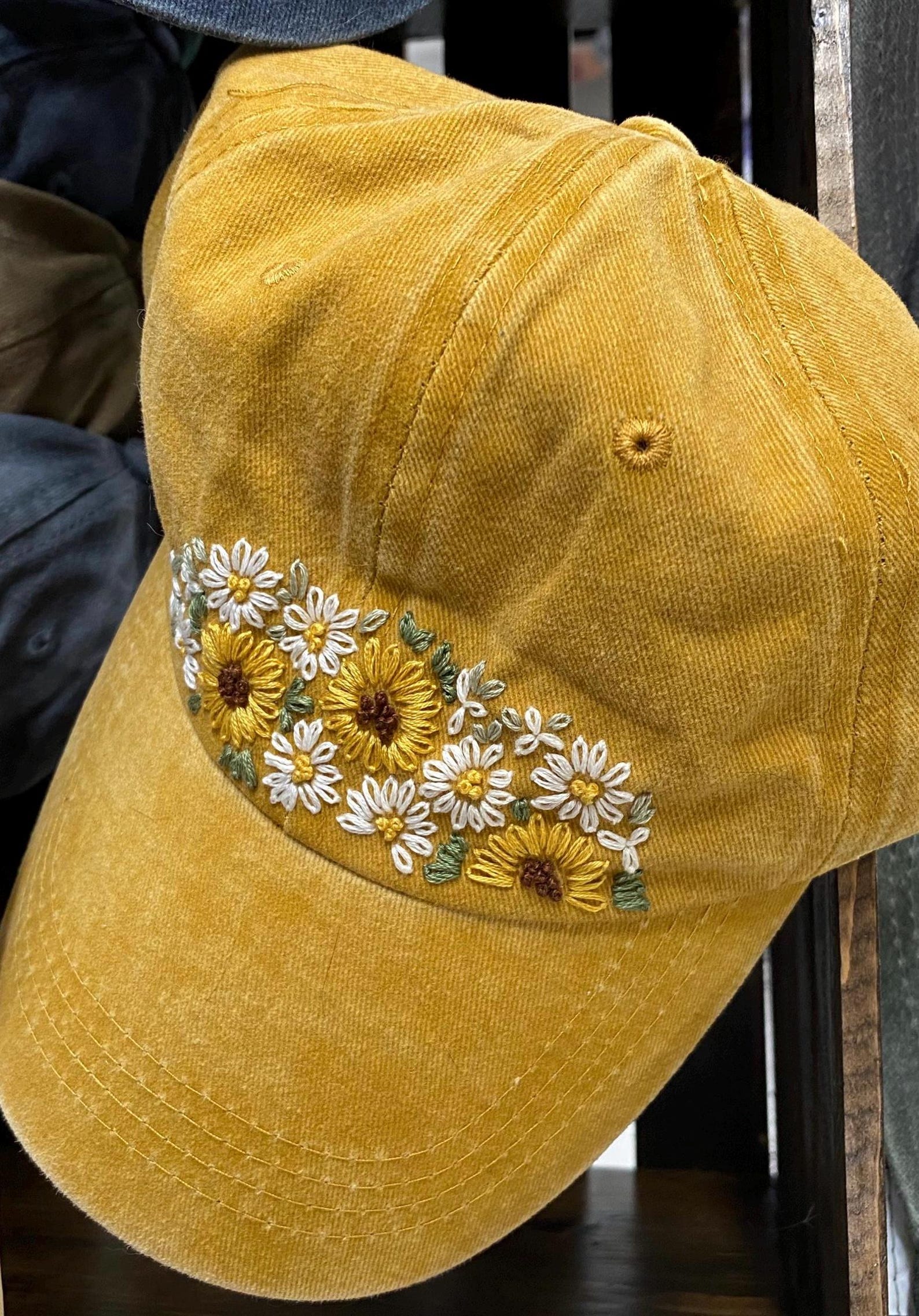 Custom Hand Embroidered Hat - Etsy
